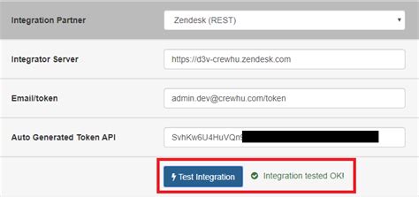 Zendesk Rest Integration Crewhu