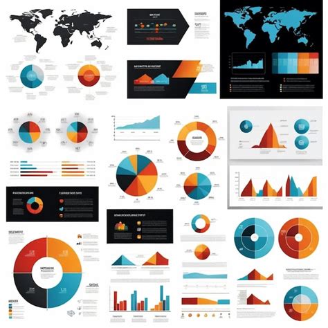 A Collage Of Colorful Charts With A Colorful Circle And A Diagram Of