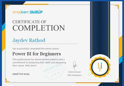 Jaydev Rathod On Linkedin Jaydev Rathod Has Successfully Completed The Power Bi For Beginners