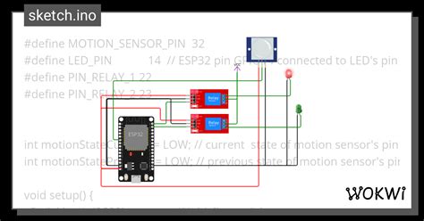 PIR MOTION Wokwi ESP32 STM32 Arduino Simulator