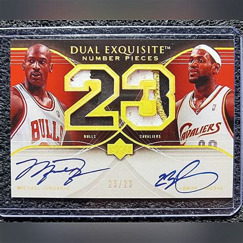 Nike Toys Michael Jordan Lebron James Dual Autograph Basketball