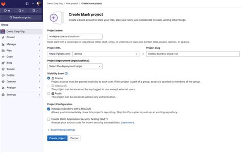 Comment Déployer Une Application Nodejs Express Avec Lintégration Cloud Run De Gitlab