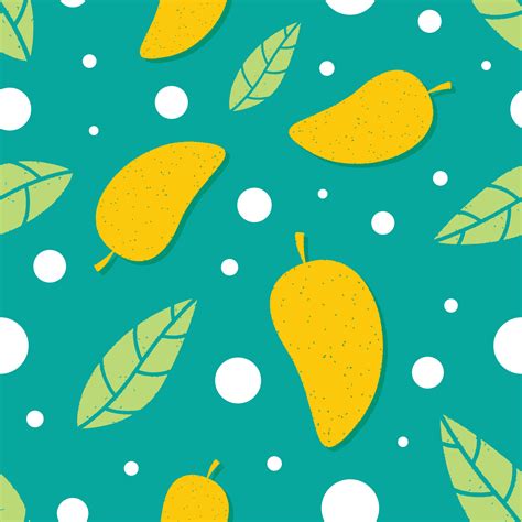 Mango Seamless Pattern Mango Seamless Pattern Background Mango Fruit Graphic Seamless Pattern
