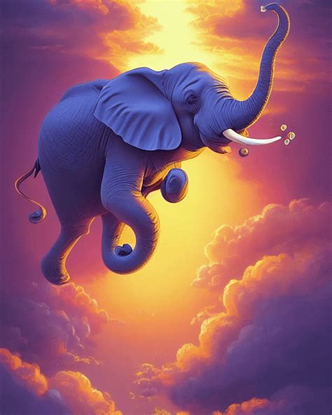 Elephant Farting Bubbles 🫧 R Starryai