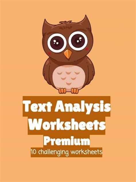 Improve Text Analysis Skills With Engaging Worksheets