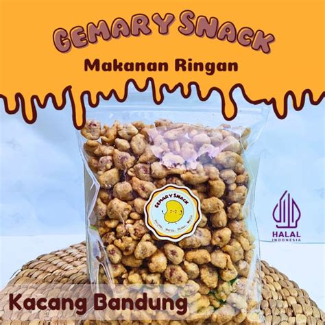 Jual Gemary Snack Cemilan Enak 100 Kacang Bandung Renyah Lezat Enak Banget Makanan Ringan