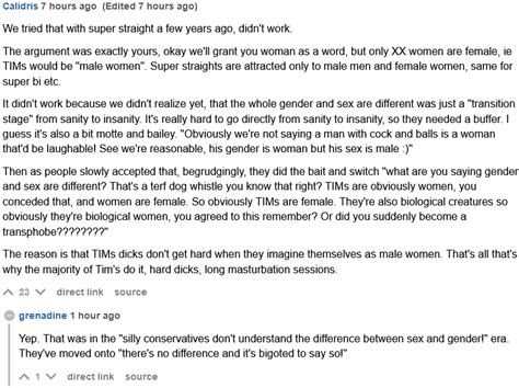 Terf Meekly Suggests Differentiating Between Woman As A Sex Class And