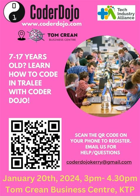 Gearoid Kearney On Linkedin Coder Dojo Is Coming To Tralee In January The Tech Industry