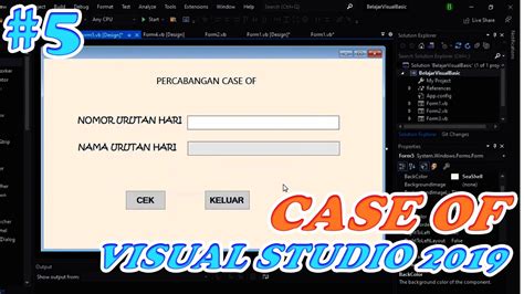Belajar Visual Basic Part 5 Visual Studio 2019 YouTube