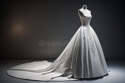 Wedding Dress On A Mannequin Ai Generative Stock Illustration