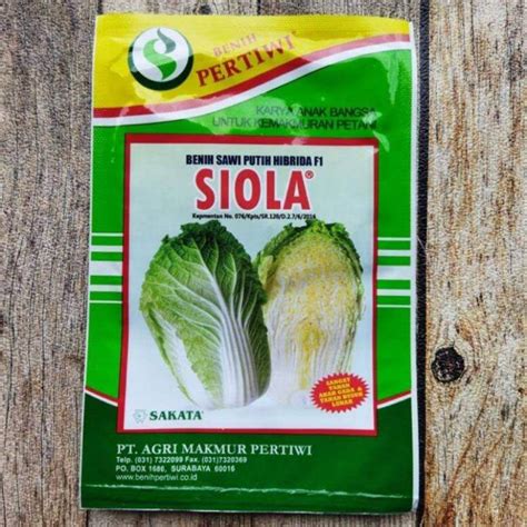 Jual Benih Sawi Putih Siola F1 10 Gram Dari Benih Pertiwi Sawi Siola Shopee Indonesia