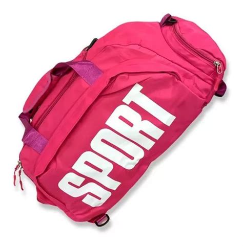 Mochila Mala Fitness Para Gimnasio Deportes Y Viajes Color Rosa