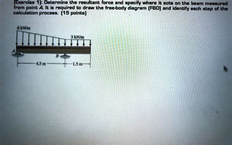 Exercise 1 Determine The Resultant Force And Specify Where It Acts