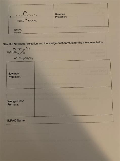 Solved Give IUPAC Name And Draw Newman Projections For The Chegg Com