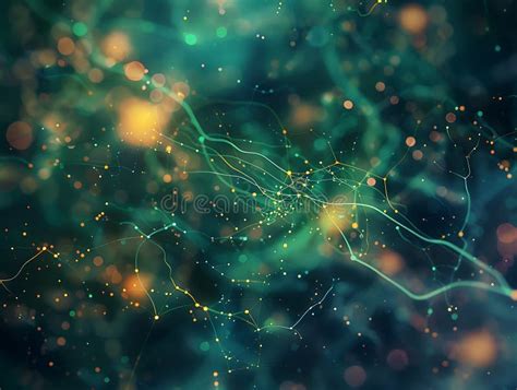 Virtual Ecosystem Fantasy Abstract Nature Background With Lush Greenery Landscapes Stock