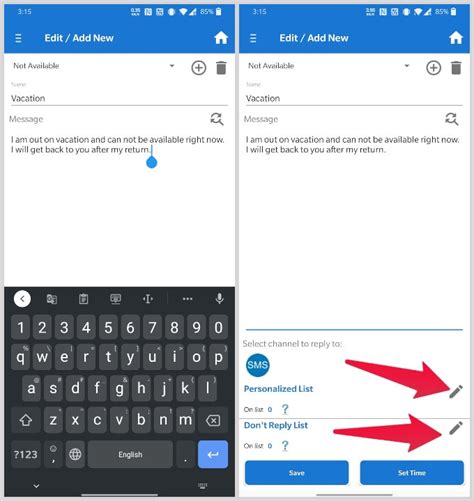 How To Set Vacation Auto Reply Text Message On Android Mashtips