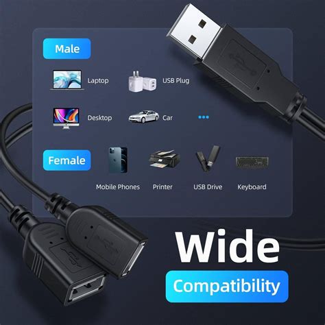 Usb 30 A Male To 2 Dual Usb Female Y Splitter Hub Power Extension