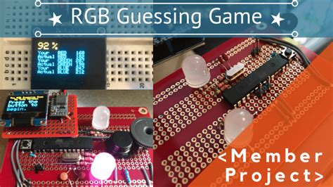 Arduino Rgb Guessing Game Member Project Programming Electronics