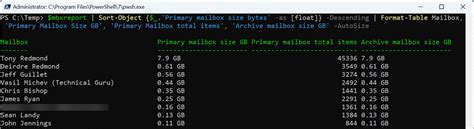 A New Take On How To Report Exchange Mailbox Statistics Practical