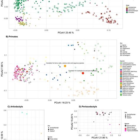 Graphical Summary Of The Community Structure By Host Phylogeny And Zoo