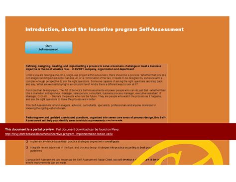 Incentive Program Implementation Toolkit Template Excel Xls