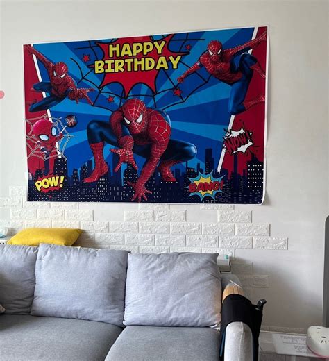Spider Man Birthday Banner Hobbies And Toys Stationery And Craft