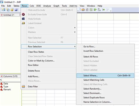 Solved How To Remove All Blank Rows From Data Table Jmp User Community