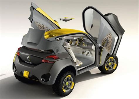 Renault Unveils Kwid Concept Car Equipped With Traffic Spotting Drone