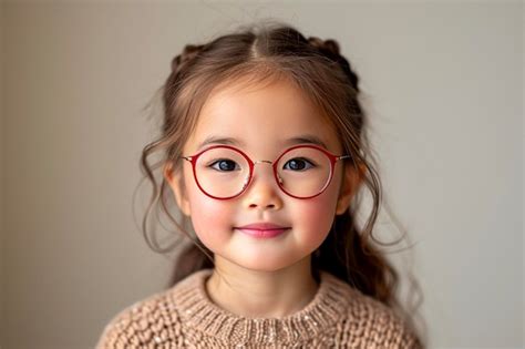 Premium Photo Portrait Of A Smiling Year Old Japanese Girl Wearing