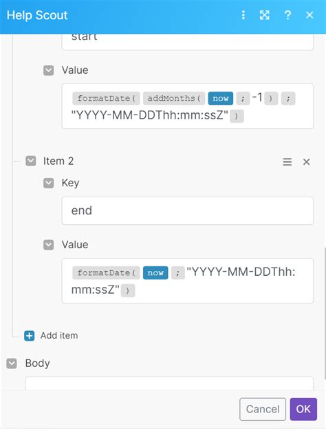 iso date help scout api call how to make community