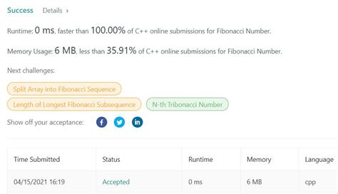 leetcode 리트코드 월 일 challenge Fibonacii Number 민석강