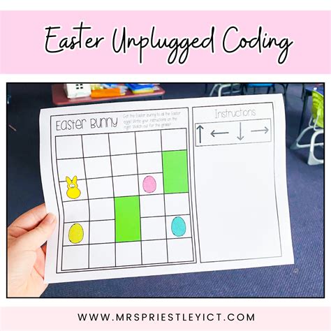 Easter Unplugged Coding Templates Mrs Priestley Ict