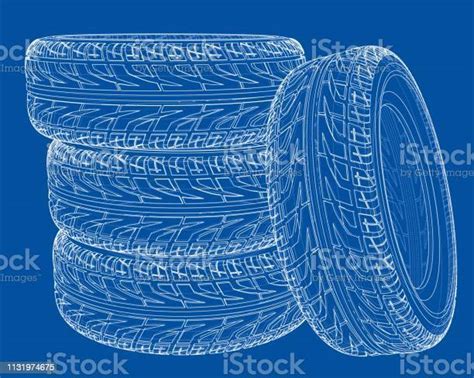 자동차 타이어 개념입니다 3d의 벡터 렌더링 0명에 대한 스톡 벡터 아트 및 기타 이미지 0명 개체 그룹 단순함 Istock