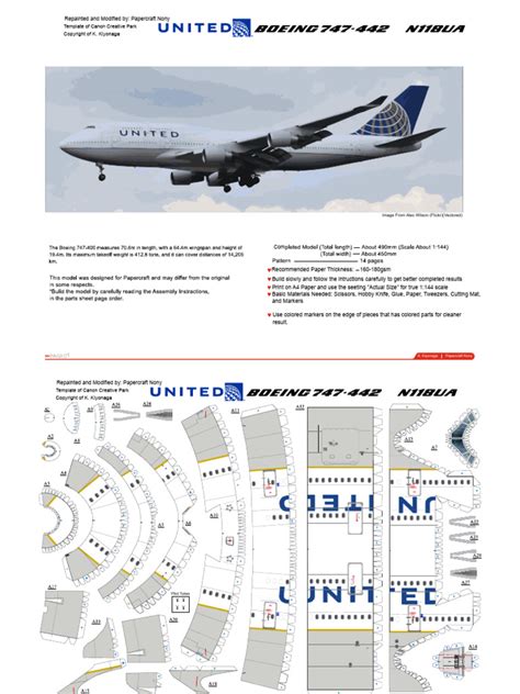 Klm Boeing 747 Papercraft Template Pdf