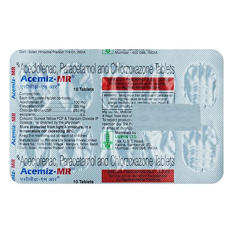 Acemiz Mr Tablet का उपयोग फायदे साइड इफेक्ट कीमत In Hindi अपोलो फार्मेसी