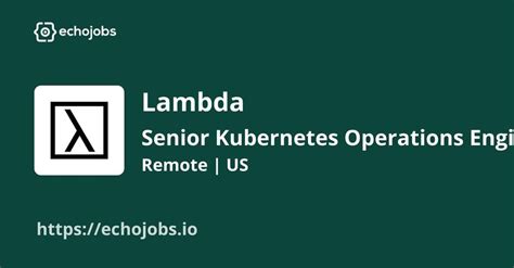 Hiring Senior Kubernetes Operations Engineer Usd 169k 243k Remote Us