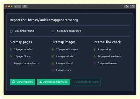 XML Sitemap Generator Free Version XML HTML RSS Google