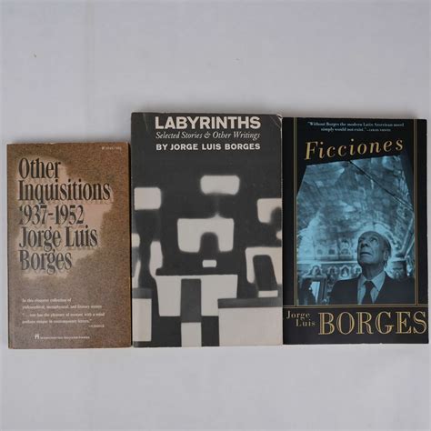 Jorge Luis Borges 3 Book Lot Labyrinths Ficciones Other