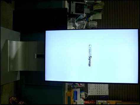 Sharp シャープ 55v型 インフォメーションディスプレイ Pn Y556 リモコンなし スタンド付き中古のヤフオク落札情報