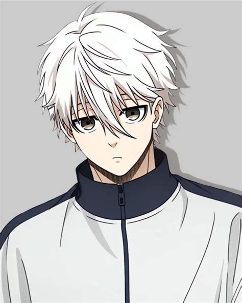 Nagi Seishiro Anime With White Hair Male White Haired Male Oc White