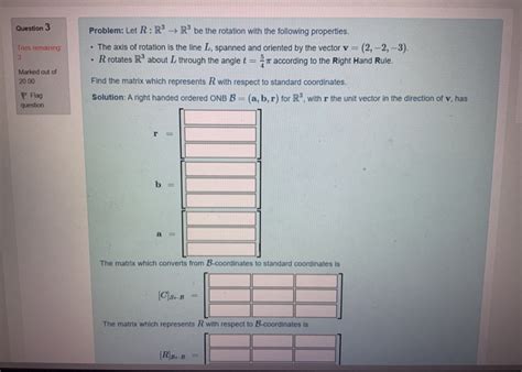 solved question 3 tries remaining problem let r rº rº be