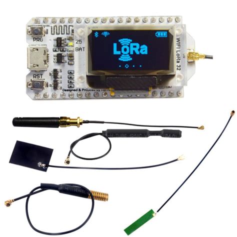 Sx1278 Lora Esp32 0 96นิ้วสีฟ้าจอแสดงผล Oled บลูทูธเข้ากันได้ Wifi Lora