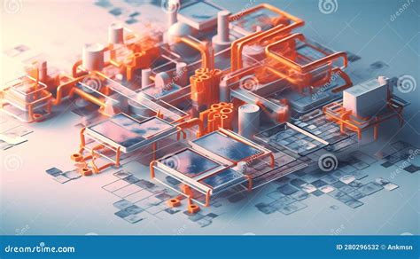 Network And Internet Communication Technology Concept Data Center Structure Server Racks With