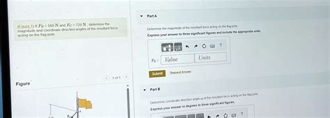Figure 1 If Fb 560 N And Fc 720 N Determine The Magnitude And Coordinate Direction Angles