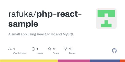 Github Rafukaphp React Sample A Small App Using React Php And Mysql