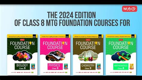 Mtg Foundation Course 2024 Latest Edition Class 8 Complete Study