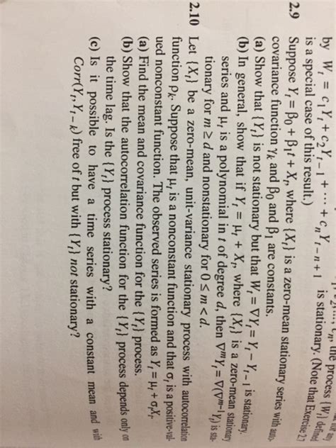 Solved Suppose Y 1 Beta 0 Beta 1 T X T Where {x T} Is