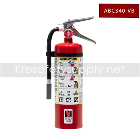 Strike First Abc340 Vb Multi Purpose Abc Extinguisher With Vehicle