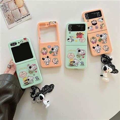 갤럭시 스누피 스피너 회전 키링 Z플립케이스 커플케이스 우정케이스 생일선물 Z플립3 Z플립4 Z플립5 에이블리