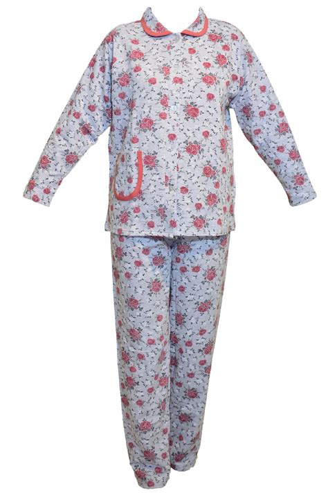 Дамска пижама дълъг ръкав вата с копчета 21104 Дамски пижами